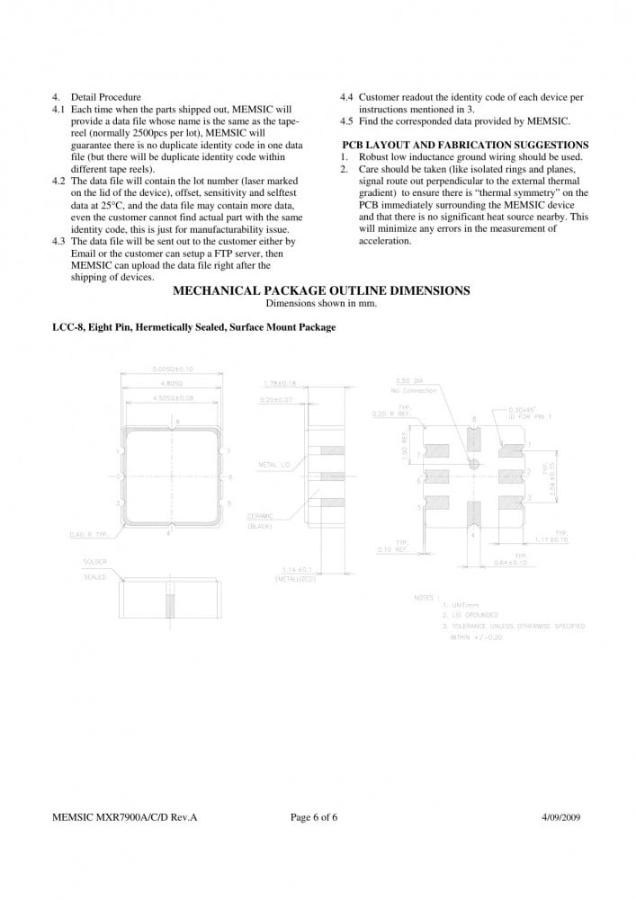 MXR7900CF datasheet page 6