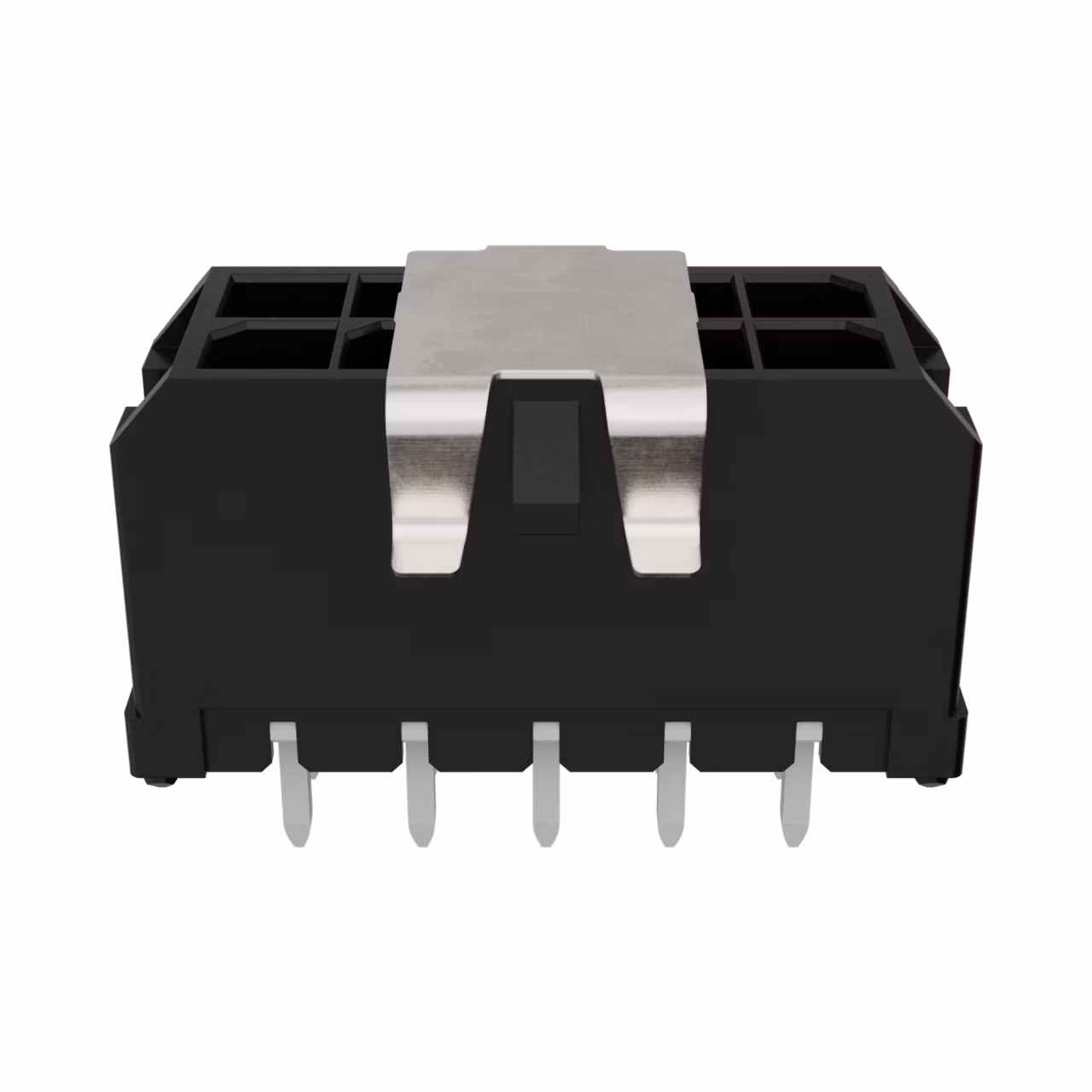 Micro-Fit 3.0 Vertical Header, 3.00mm Pitch, Dual Row, 10 Circuits, Straight Tail, with PCB Polarizing Peg, 2.54µm Matte Tin Plating, Glow-Wire Capable, Black, Tape and Reel, with Pick and Place Cap for sale