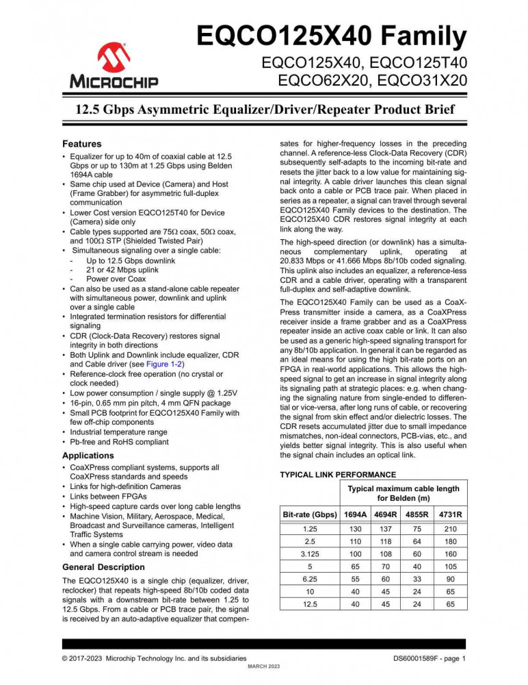 EQCO31X20C1-I/3DW technical document page 1