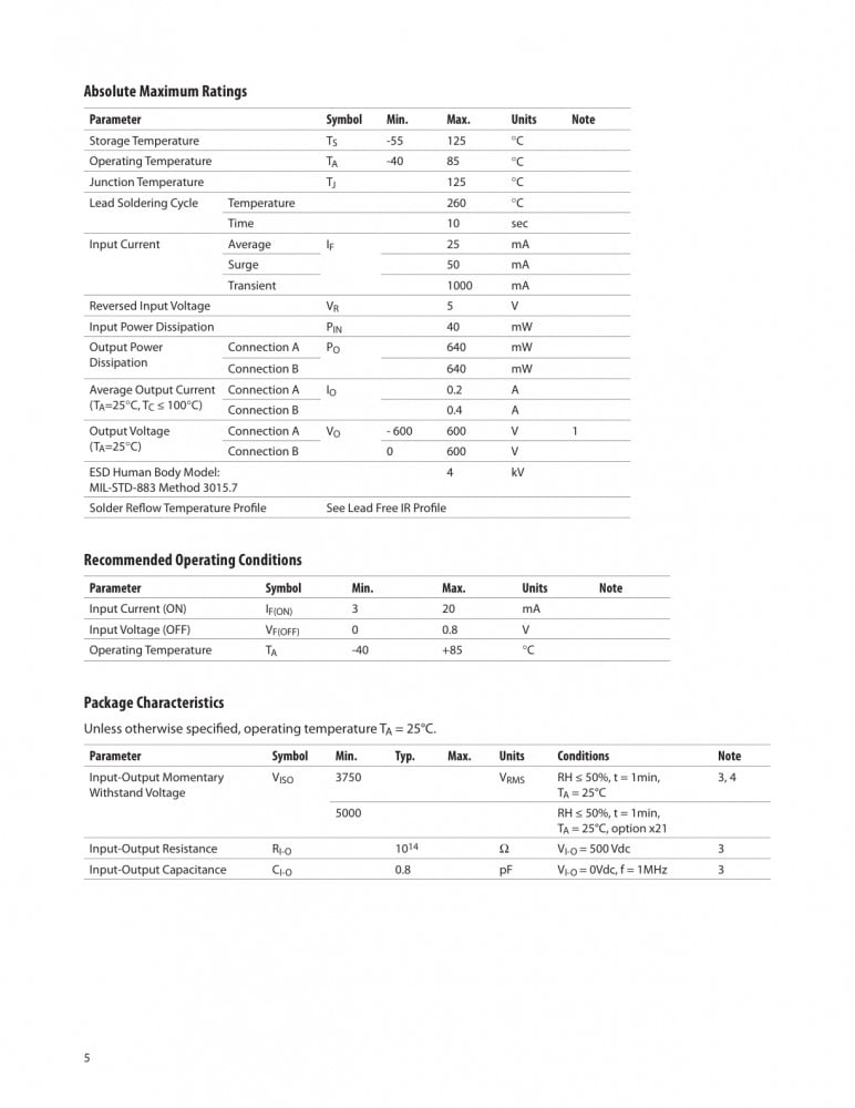 ASSR-5211 datasheet page 5
