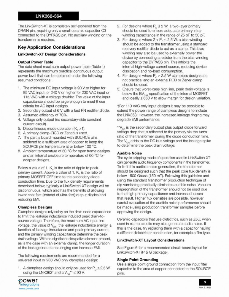 LNK362-364 datasheet page 5