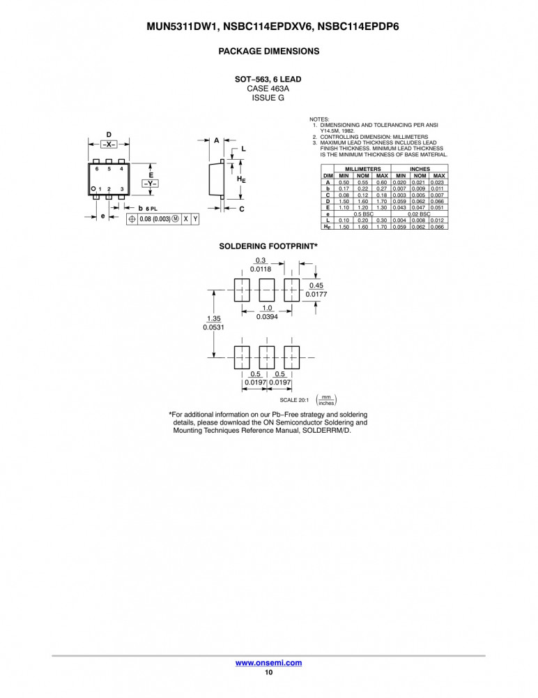 SMUN5311DW1T1G datasheet page 10