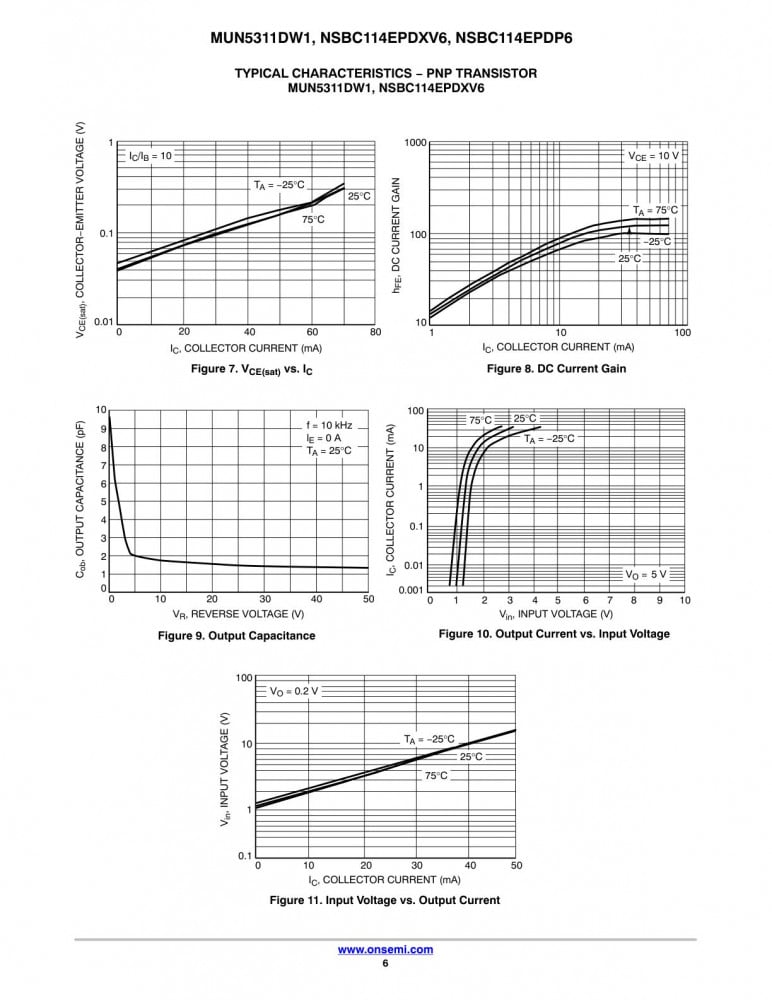 SMUN5311DW1T1G datasheet page 6