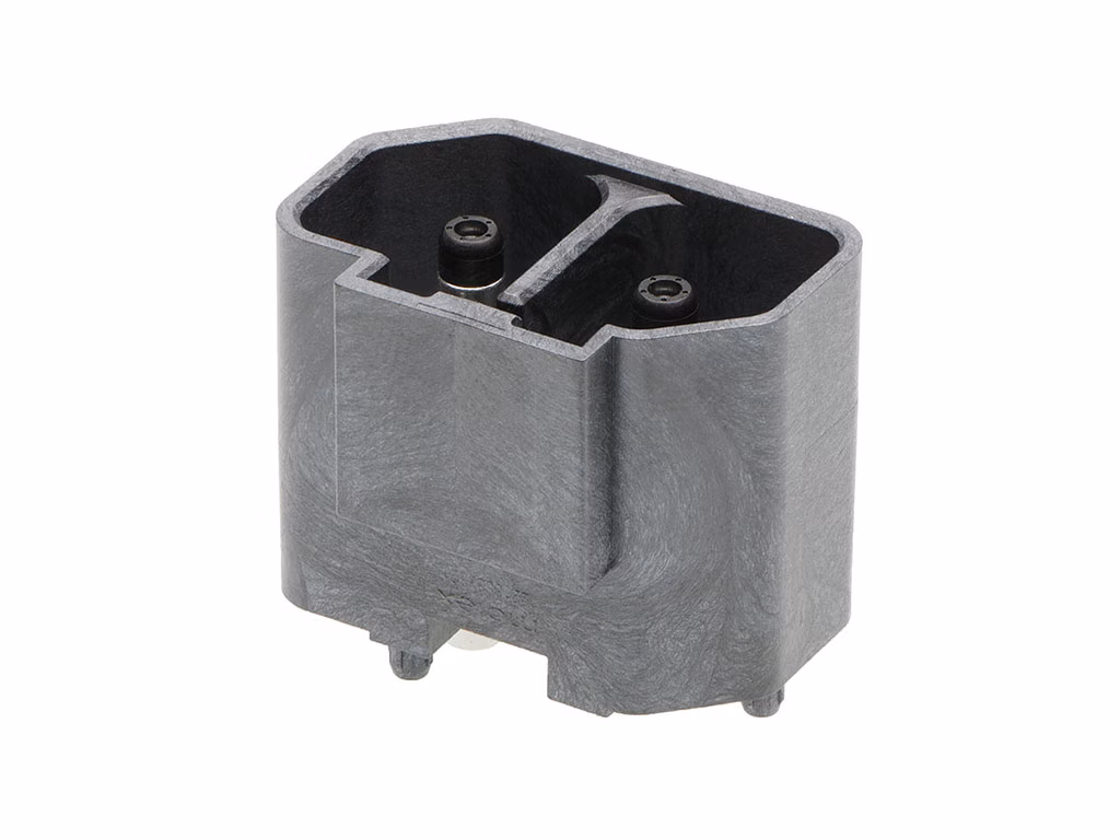 PowerWize 3.40mm, 2-circuit, Solder Tail, Mechanical Keying Option 2, Color Coded Natural, Right Angle Header, Tray