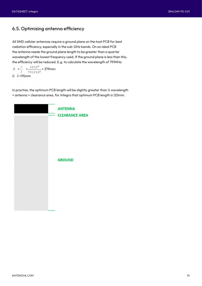Integra datasheet page 10