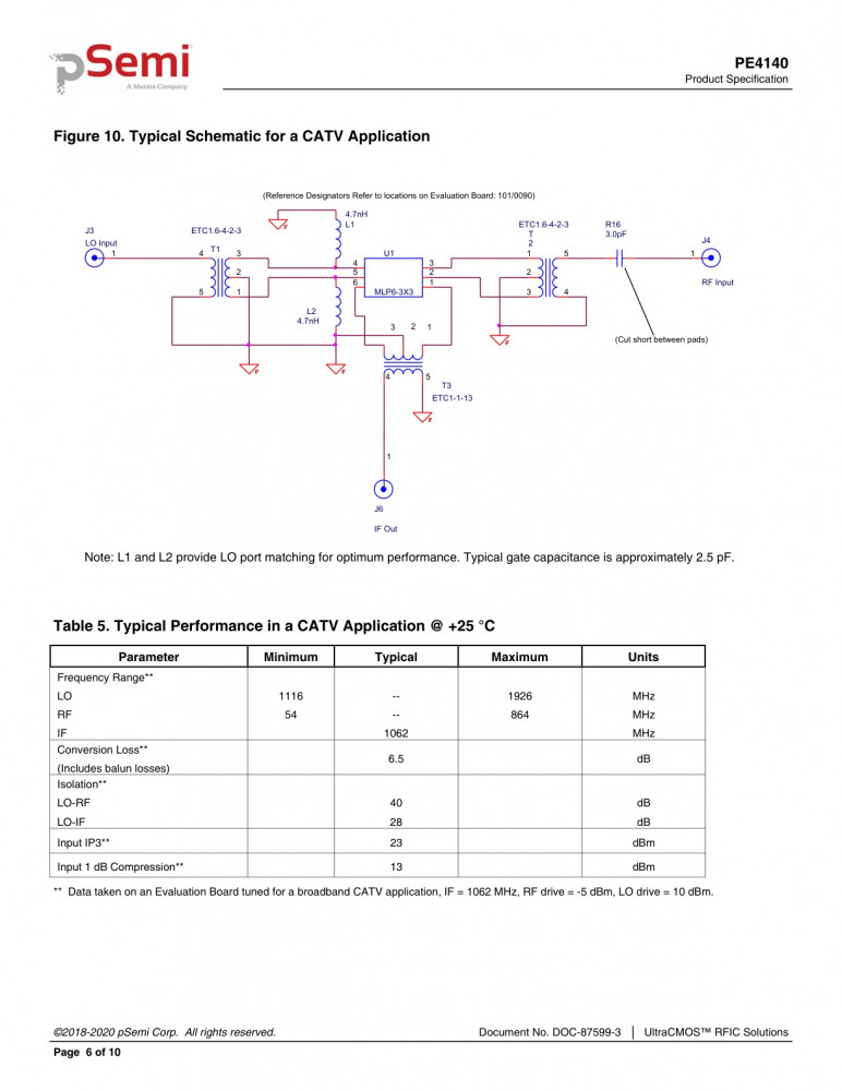 PE4140B-Z datasheet page 6