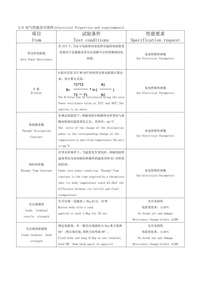 206RV181 specification document page 6