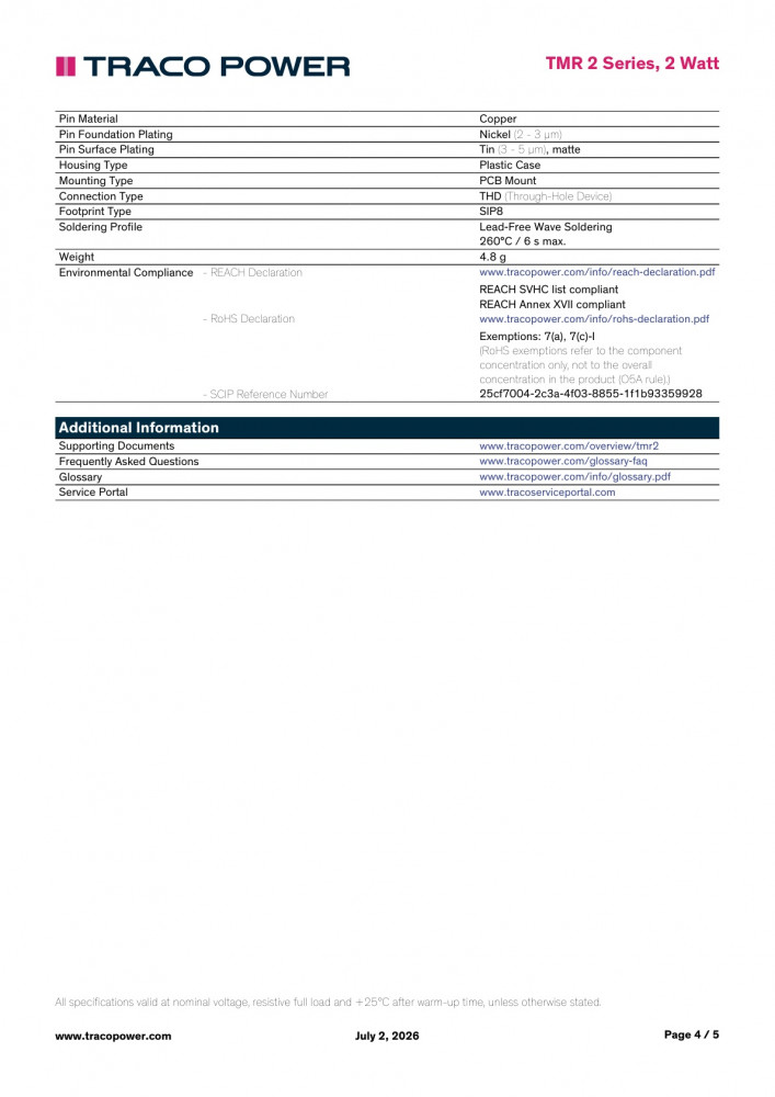 TMR 2411 technical document, page 4