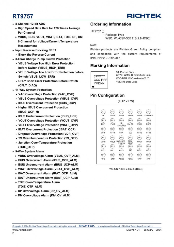 RT9757 technical document page 2