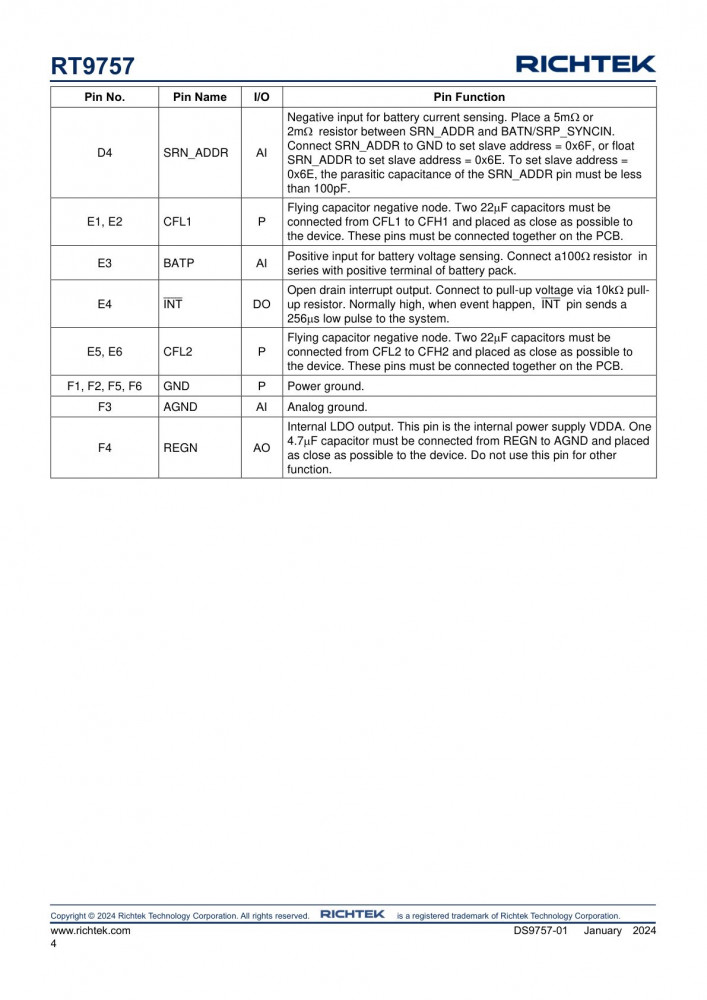 RT9757 technical document page 4