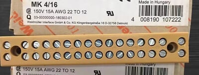 WEIDMULLER 0241260000 Barrier Blocks Chip