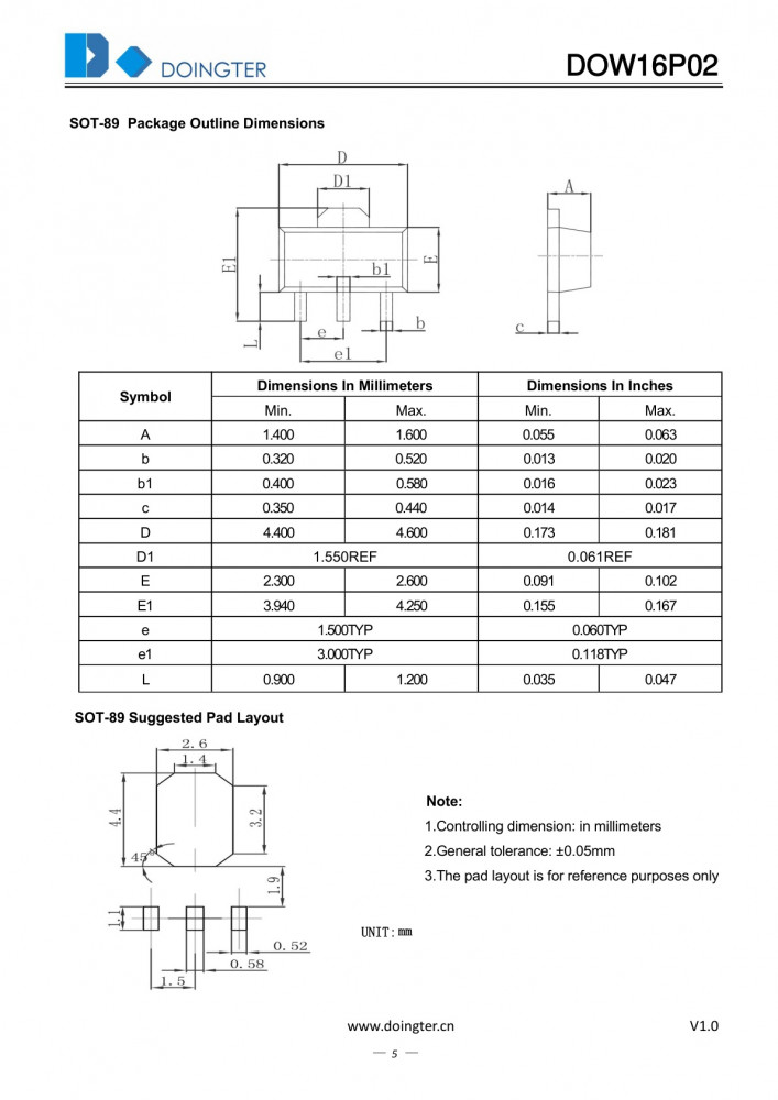 DOW16P02 datasheet page 5