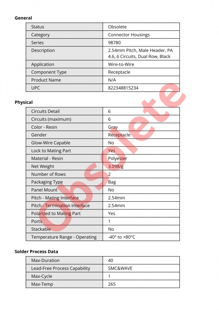 987801018 product document image, page 2