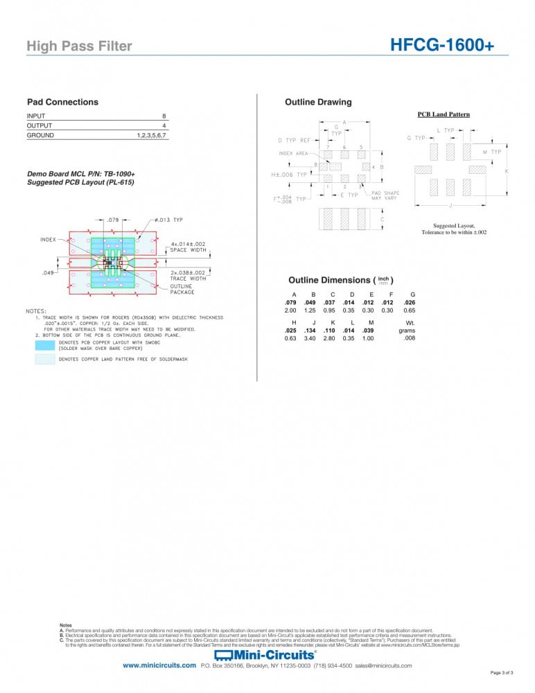 HFCG-1600+ datasheet page 3