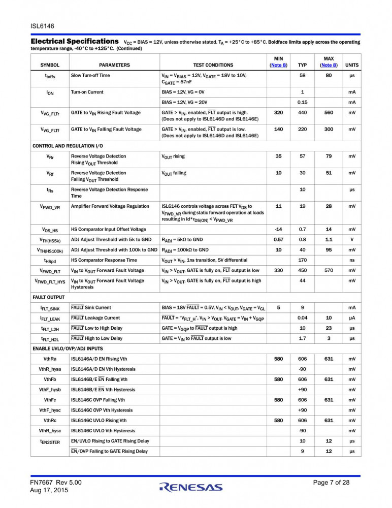 ISL6146 datasheet page 7