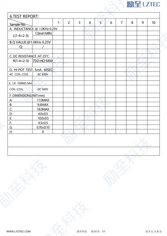 FL2D-30-102L specification page 5