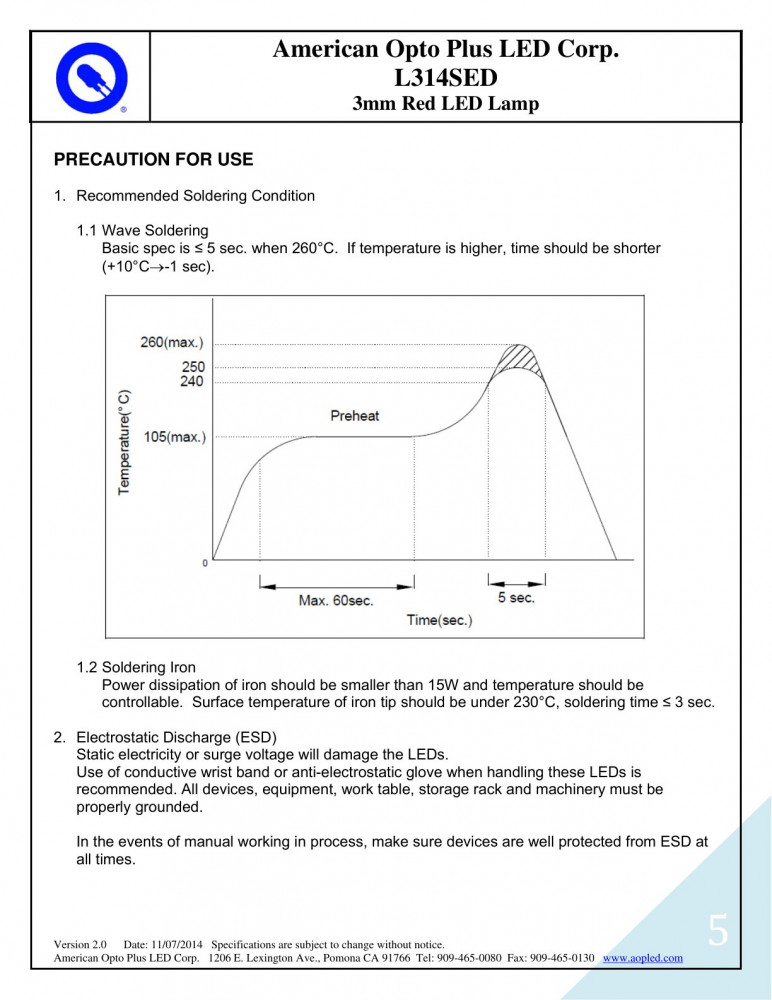 L314SED datasheet page 5