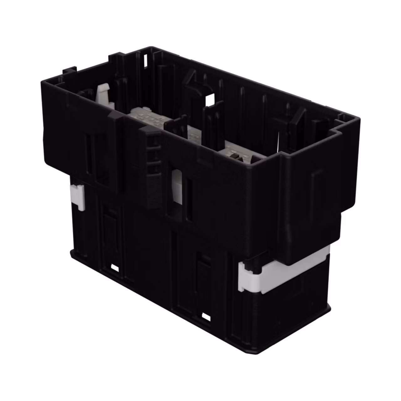 MX-DaSH Unsealed 2x2 Male Connector Assembly, without Wire Dress Cover Latch, Configuration 6, Keying Option A, Black for sale