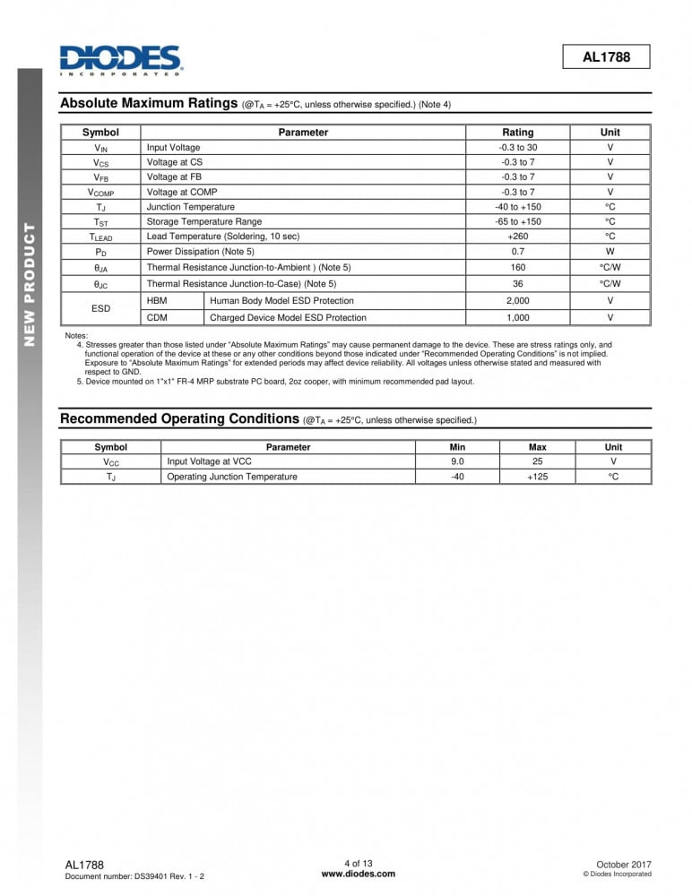 AL1788W6-7 datasheet page 4