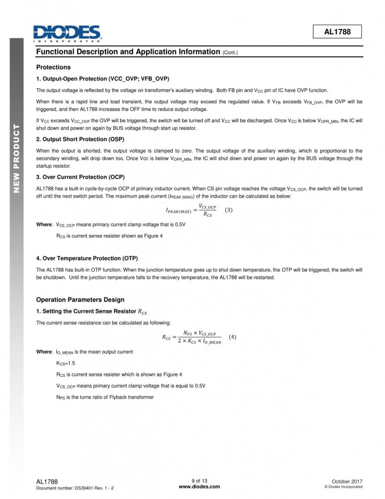 AL1788W6-7 datasheet page 9