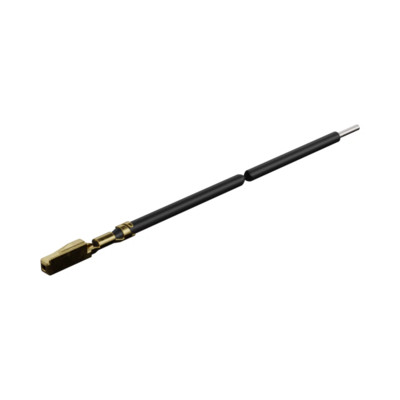 Pre-Crimped Lead MOX Female-to-Pigtail, Gold (Au) Plating, 300.00mm Length, 20 AWG, Black for sale