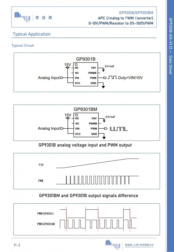 GP9301B datasheet page 3