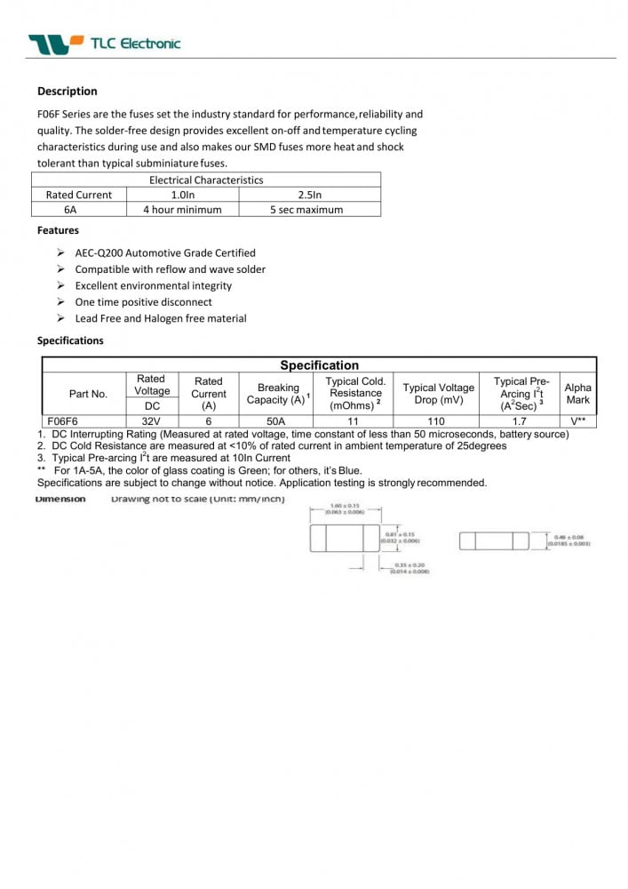 F06F6 datasheet page 2