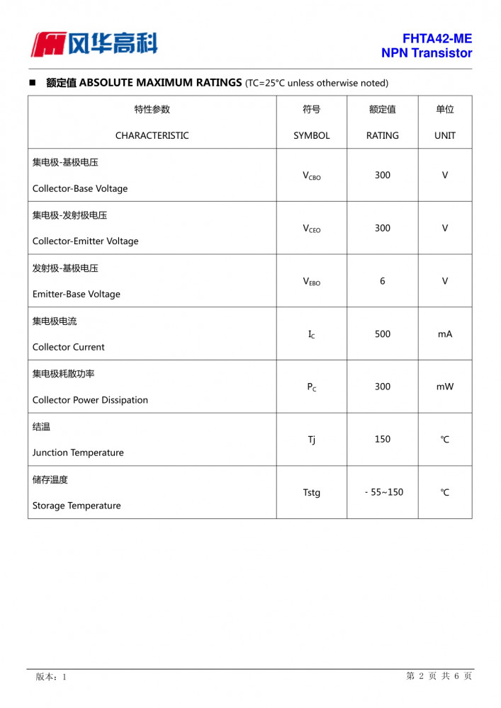 FHTA42-ME datasheet page 2