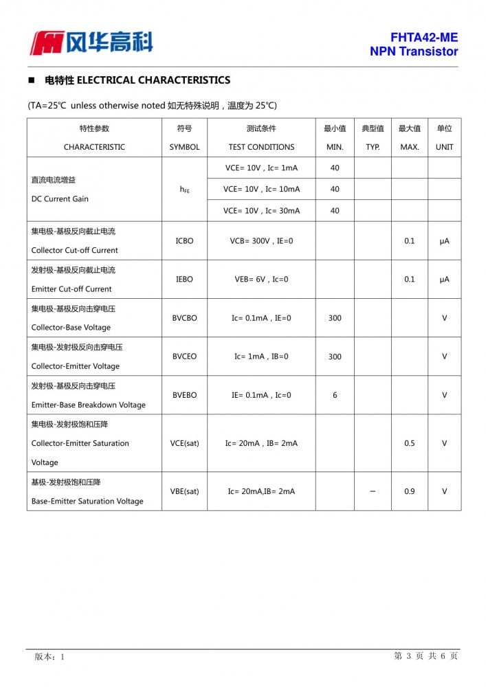 FHTA42-ME datasheet page 3