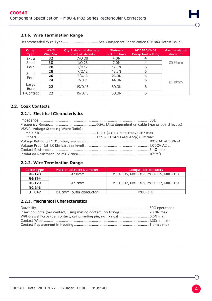 Harwin C00540 document page 4