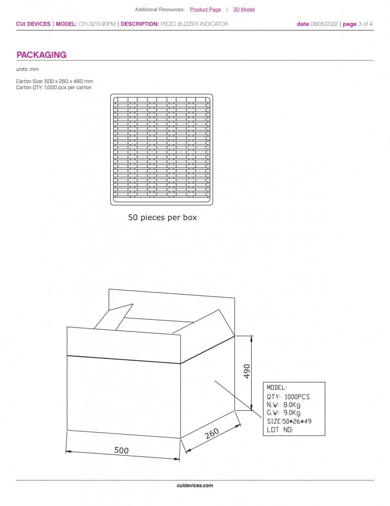 CPI-3213-90PM datasheet page 3