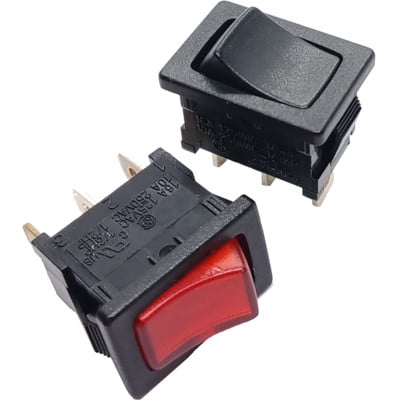 E-Switch R1973BBLKREDFF0 Rocker Switch for sale