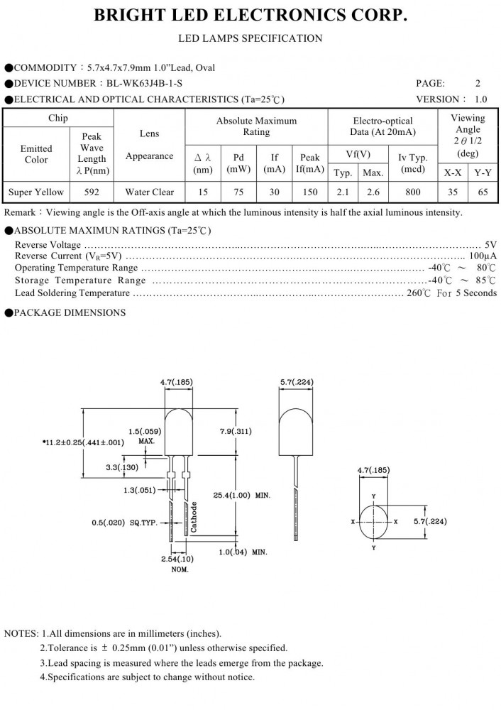 BL-WK63J4B-1-S documentation page 1