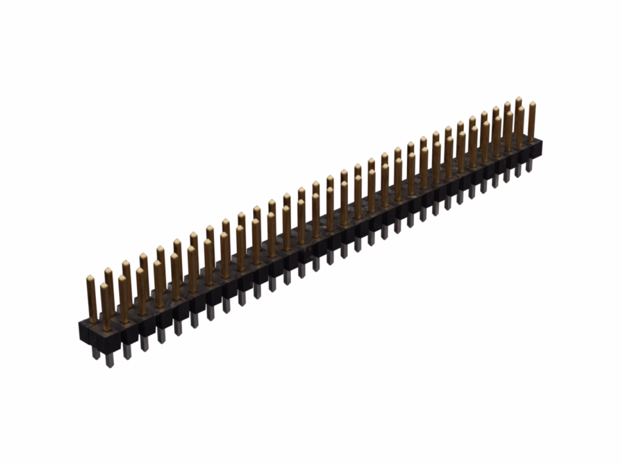 C-Grid Header, 2.54mm Pitch, Through Hole, Dual Row, Vertical, 62 Circuits, 0.38µm Gold (Au) Plating, Bag Packaging, Lead-Free for sale