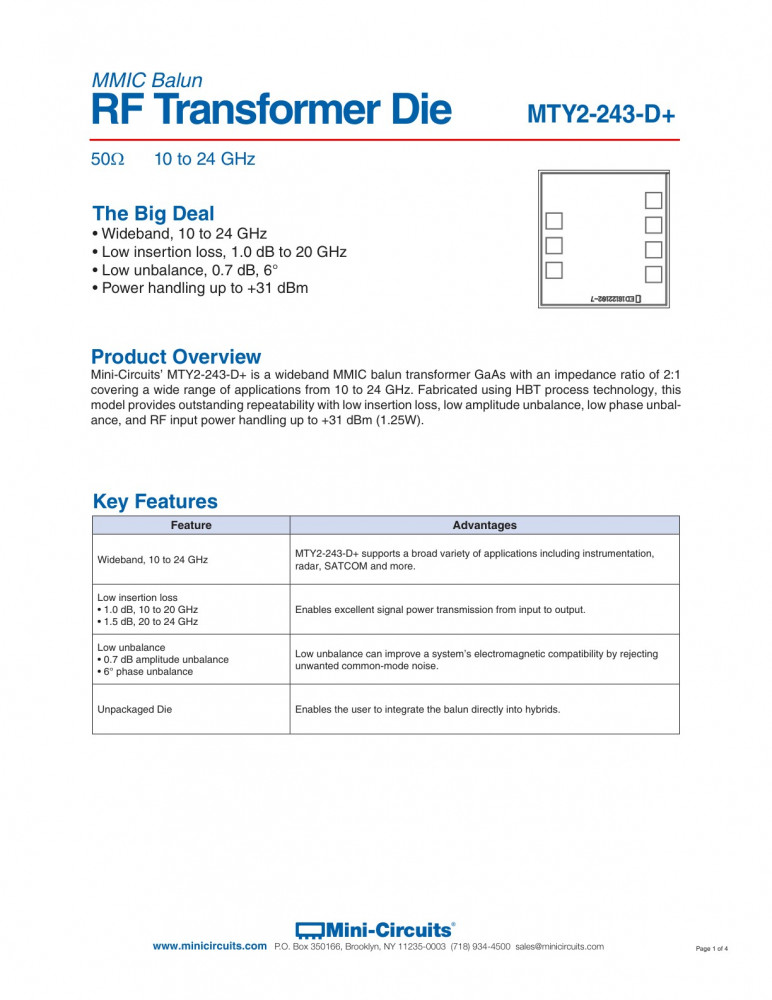 MTY2-243-DG+ technical document page 1