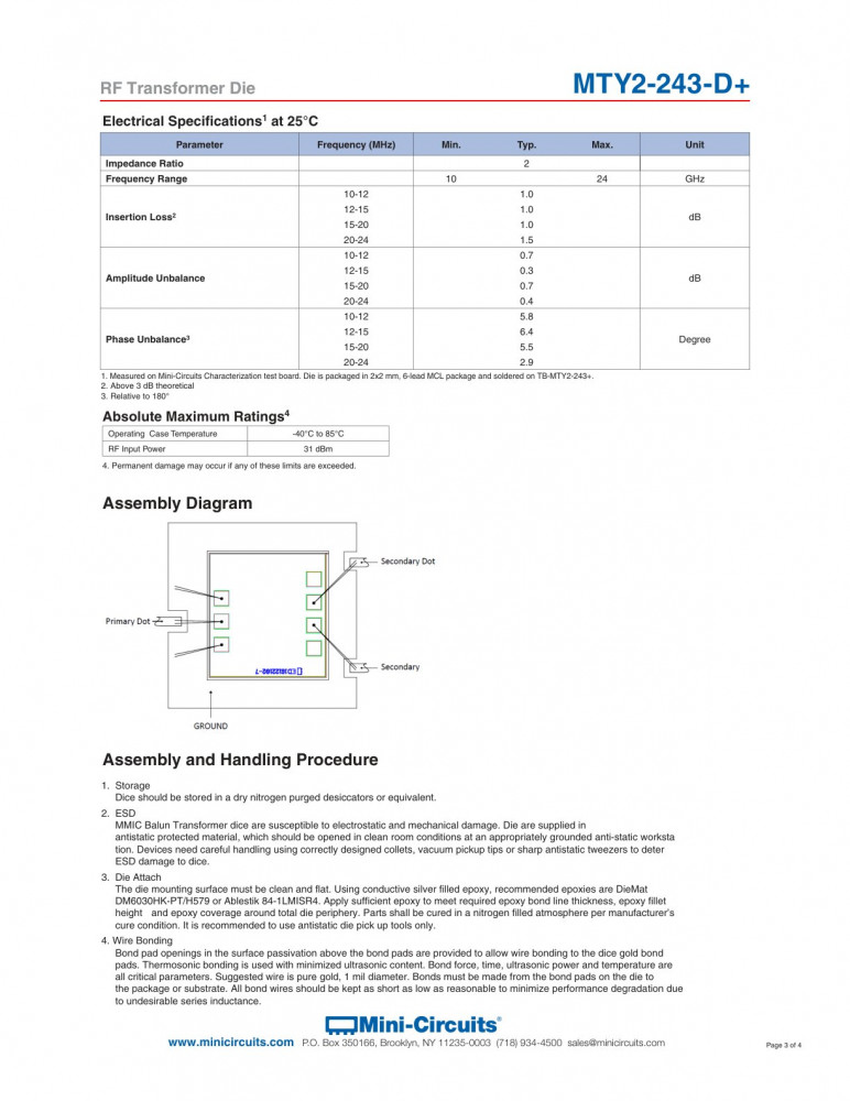 MTY2-243-DG+ technical document page 3
