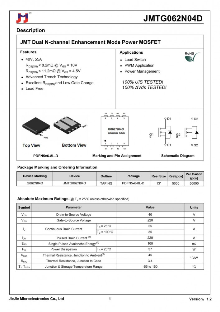 Supplied technical document, page 1