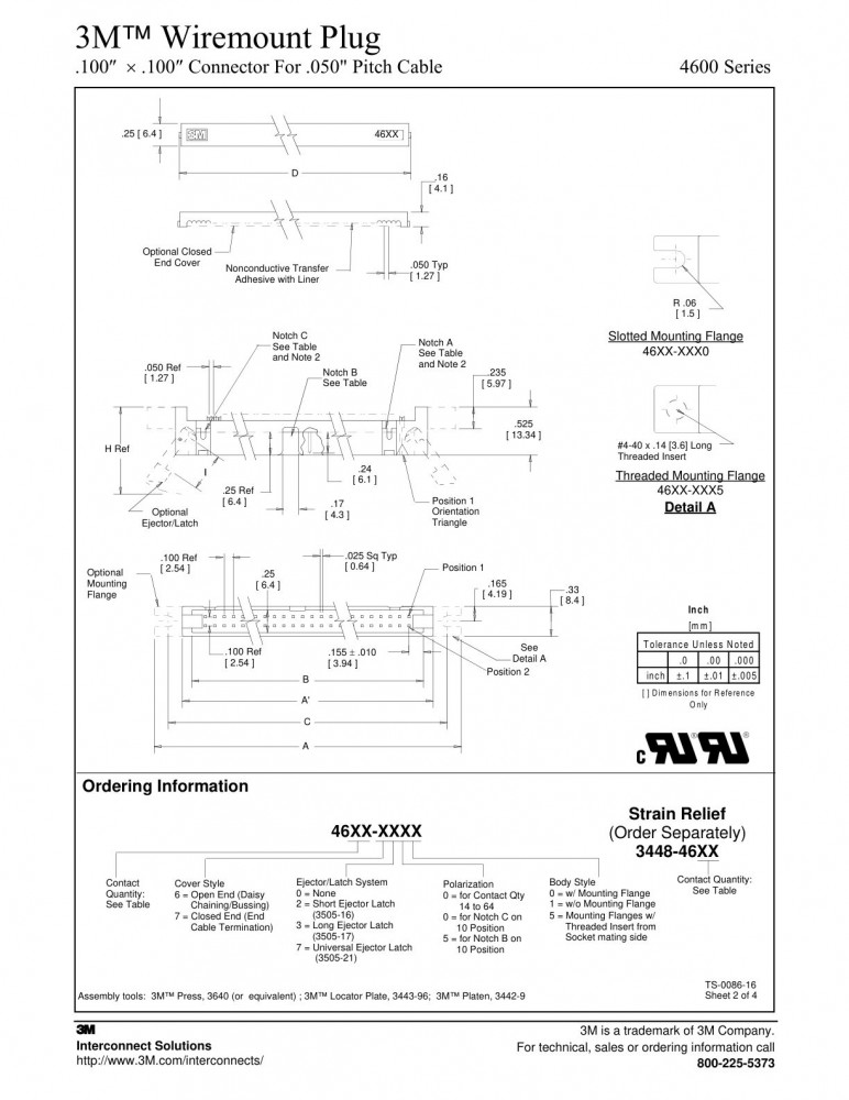 3M 4610-6005 technical sheet page 2