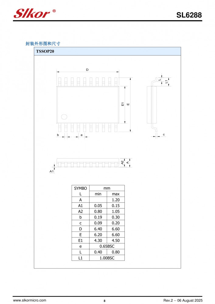 SL6288Q datasheet page 8