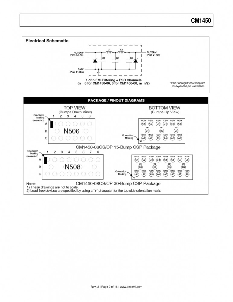CM1450 datasheet page 3