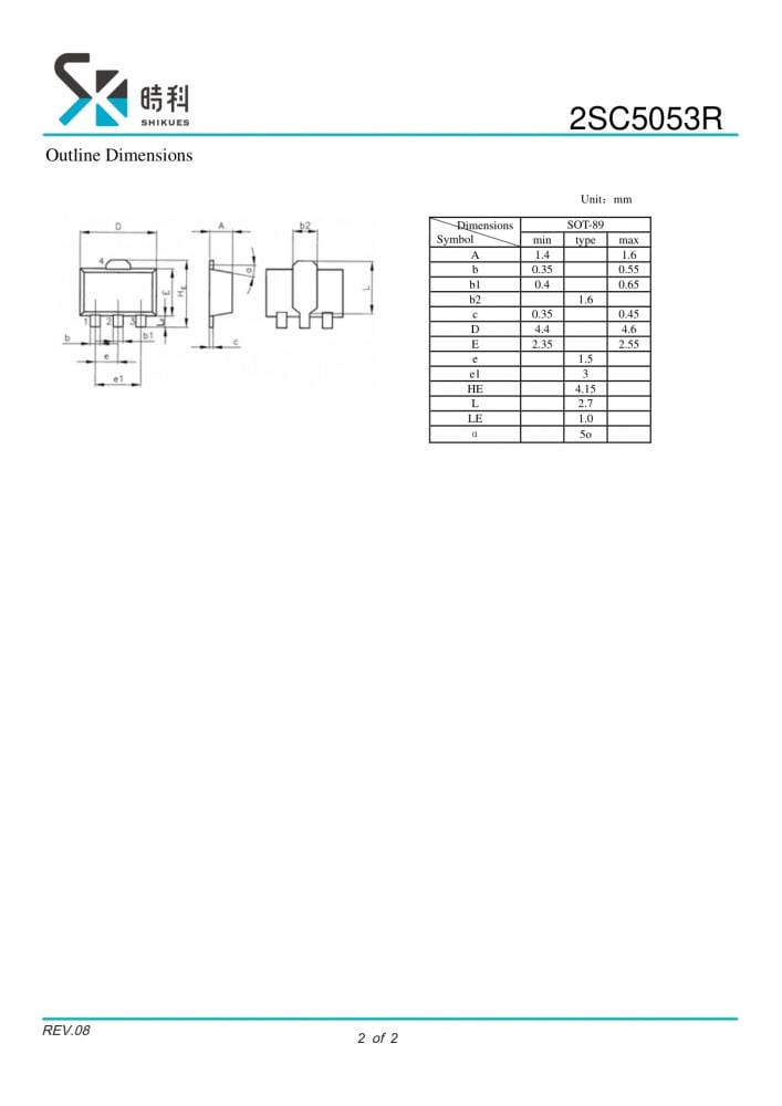 2SC5053R datasheet page 2