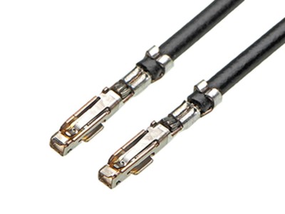 Pre-Crimped Lead iGrid Female-to-iGrid Female, Gold (Au) Plating, 225.00mm Length, 22 AWG, Black