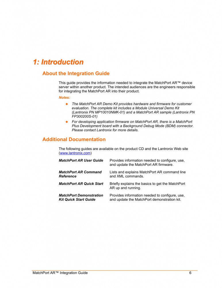 MatchPort AR technical document page 6