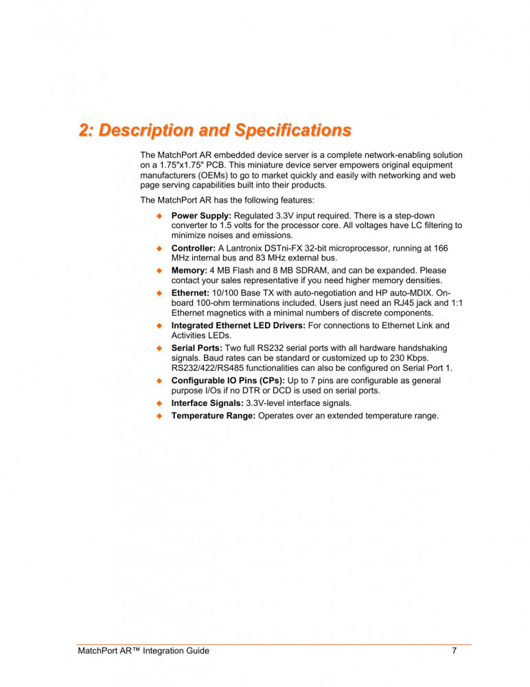 MatchPort AR technical document page 7