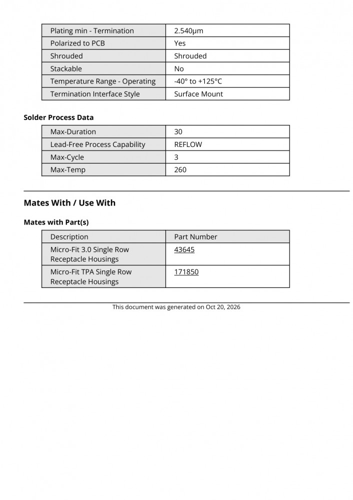 MOLEX 436501222 document page 4