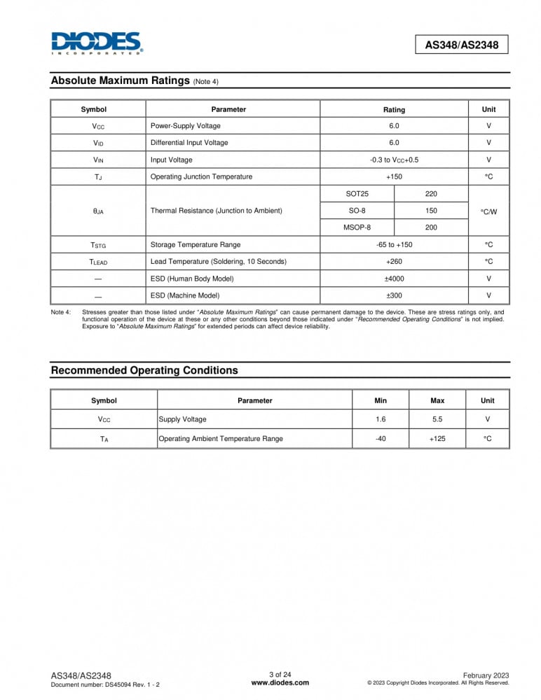 AS2348S-13 datasheet page 3