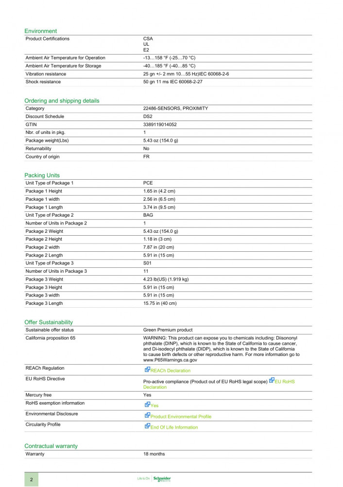 XS630B4NAM12 technical document page 2
