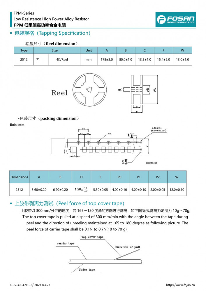 FOJAN FPM series datasheet page 6