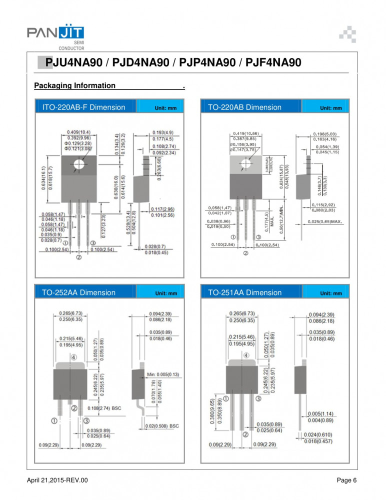 PANJIT PJD4NA90 datasheet page 6
