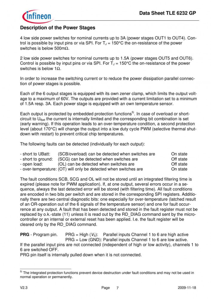 TLE6232GP datasheet page 7